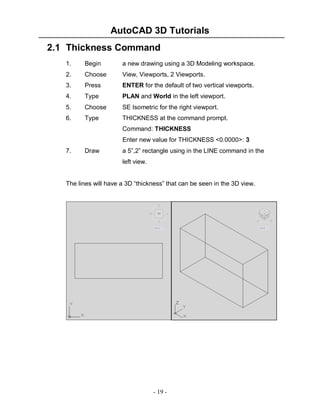 AutoCAD - 3D Notes | PDF