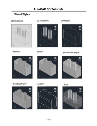 AutoCAD - 3D Notes | PDF