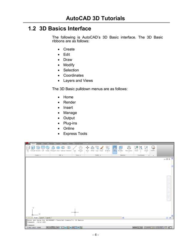 AutoCAD - 3D Notes | PDF