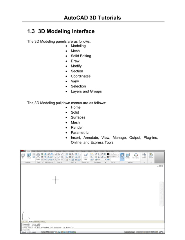 AutoCAD - 3D Notes | PDF