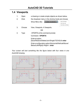 AutoCAD - 3D Notes | PDF