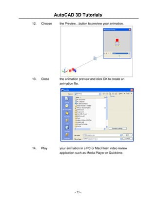 AutoCAD - 3D Notes | PDF