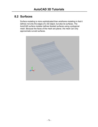 AutoCAD - 3D Notes | PDF