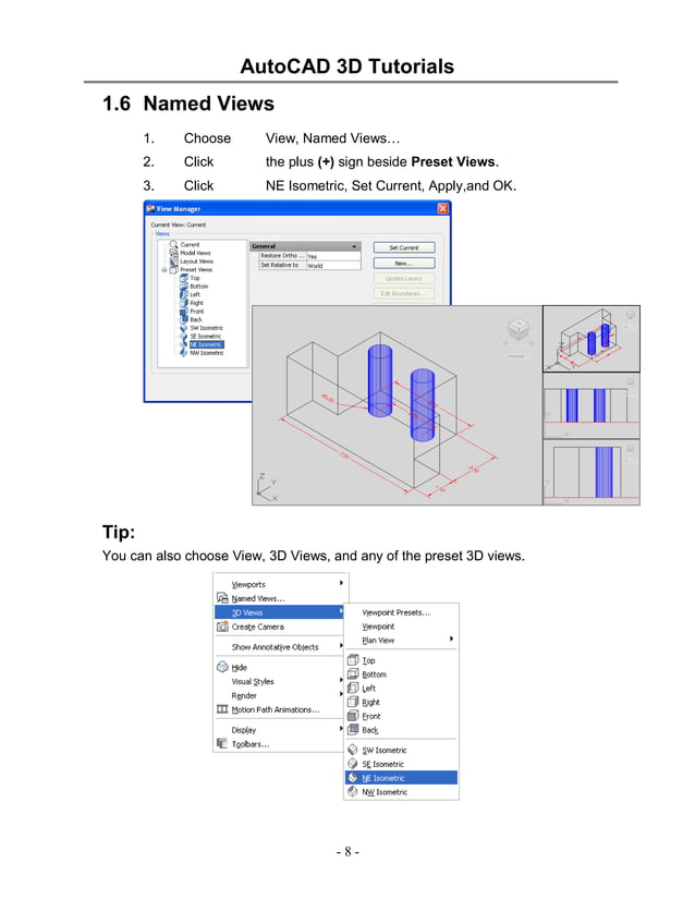 AutoCAD - 3D Notes | PDF