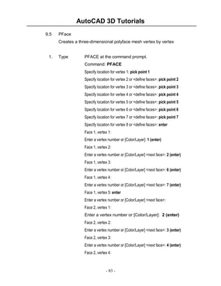 AutoCAD - 3D Notes | PDF