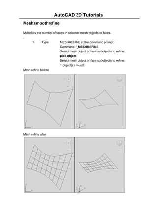 AutoCAD - 3D Notes | PDF