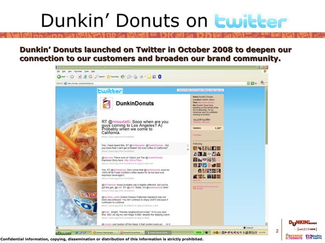 Dunkin' Donuts Case Study | PPT