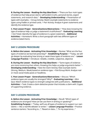 daily lesson log english 8 templates | DOCX