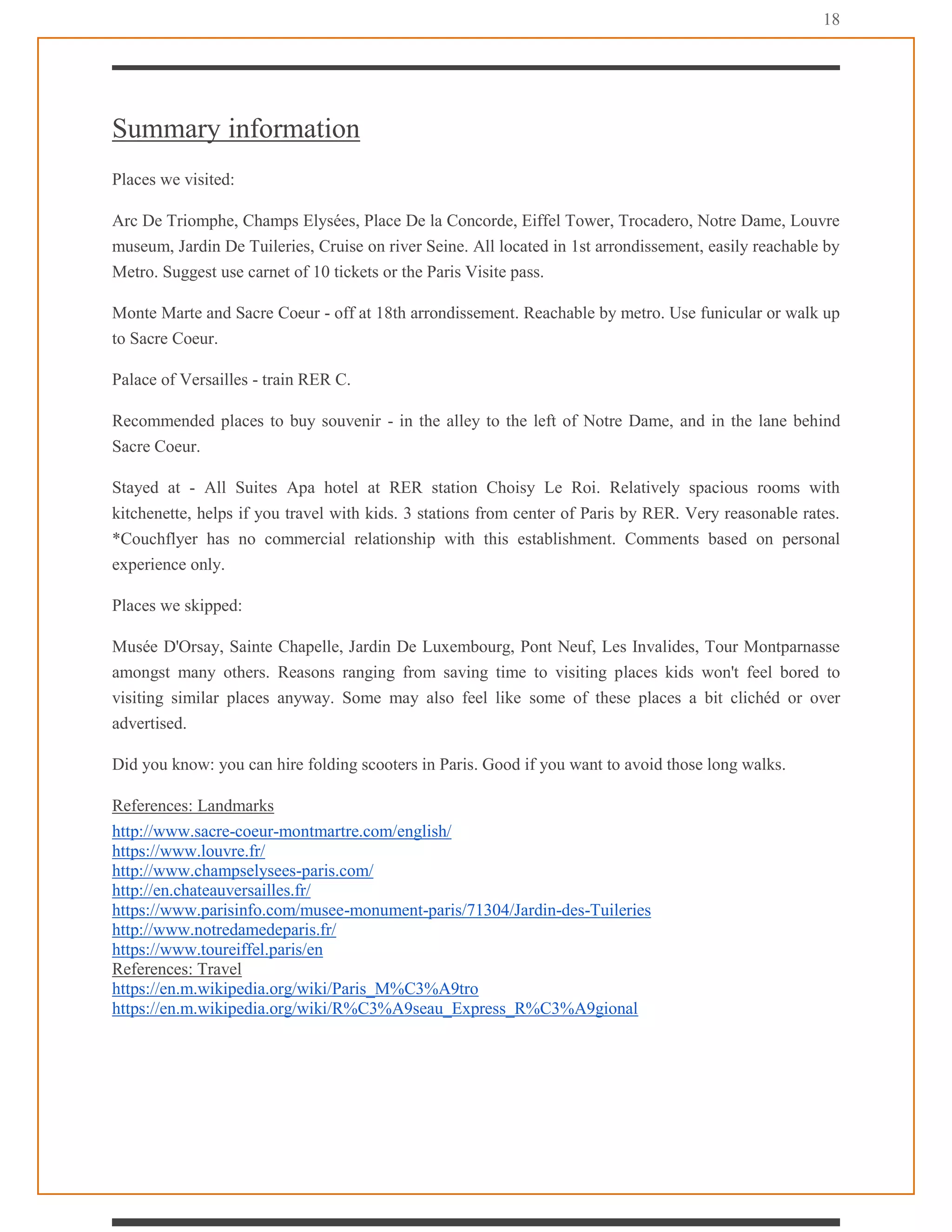 3 day trip to top 10 attractions in paris | PDF