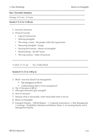 3 day workshop transformation towards self-governance | PDF