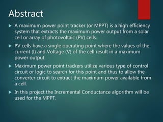 MPPT Project | PPT