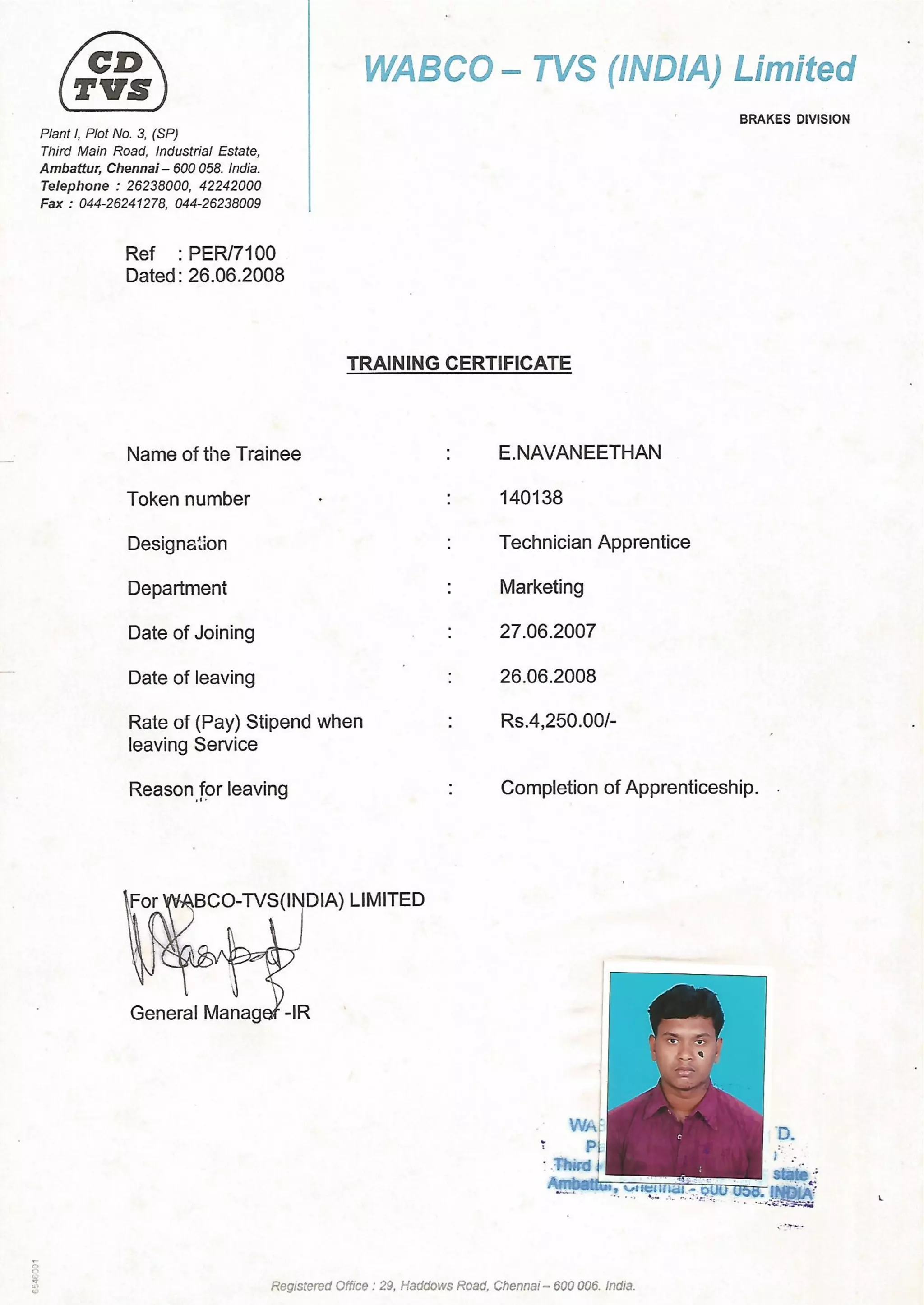 WABCO APP CERT | PDF