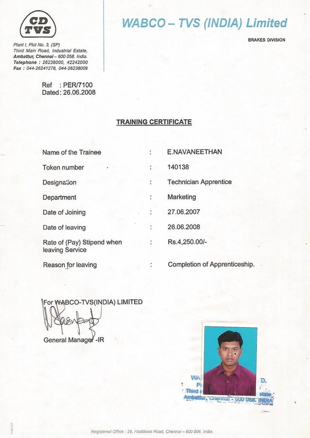 WABCO APP CERT | PDF