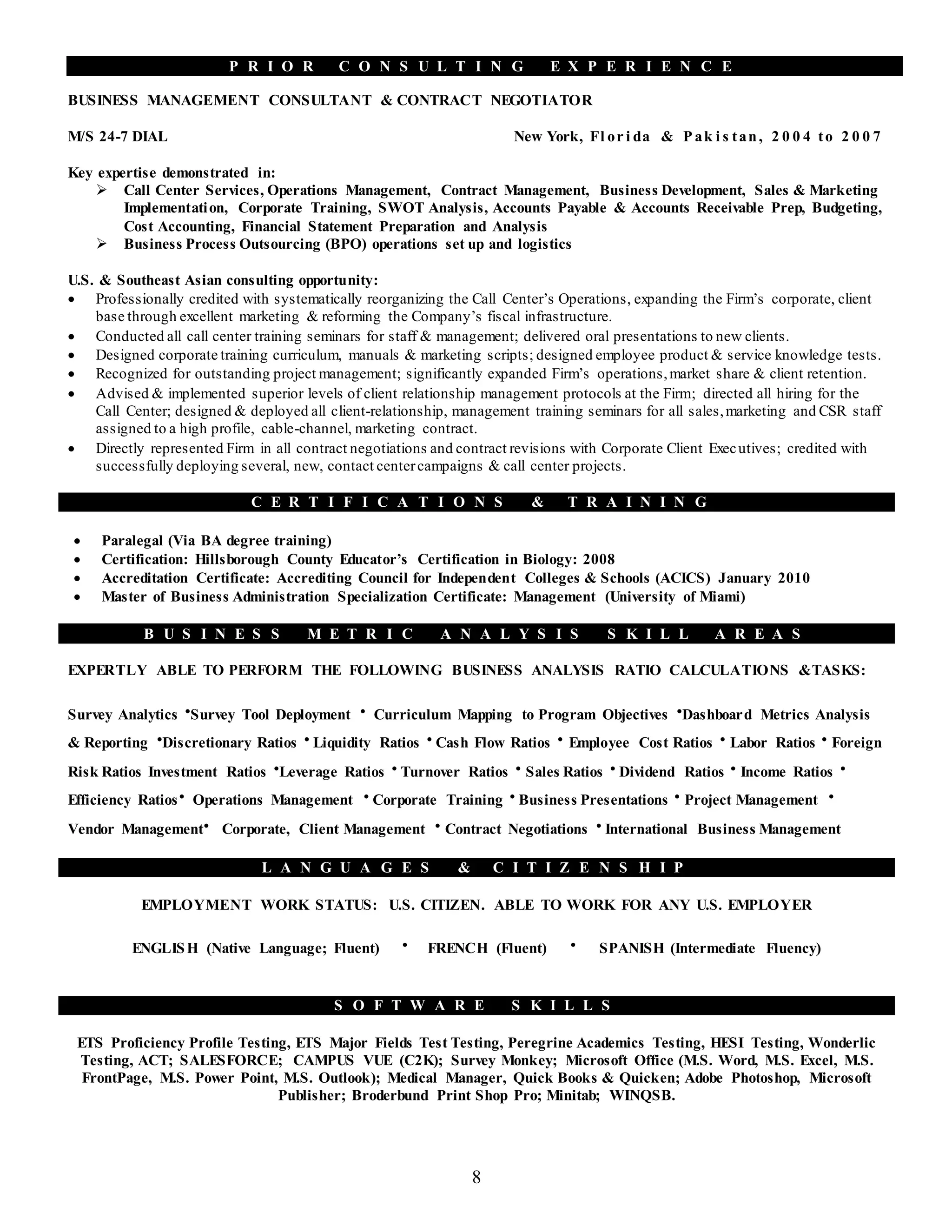 FAZIA MOHAMMED KAYANI MBA-RESUME-Updated | PDF
