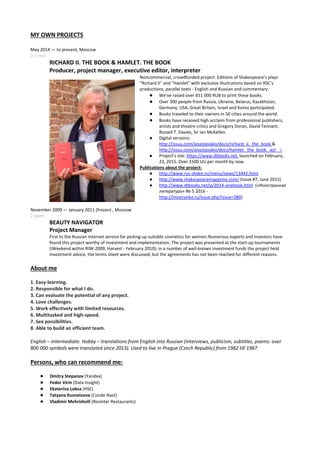 CVKorolevaAnastasia | PDF