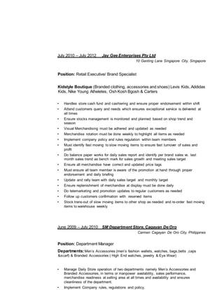 Roy Ann Salcedo CV.docx 2 | DOCX