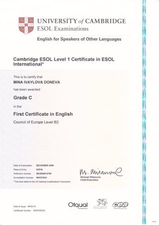 Cambridge ESOL | PDF