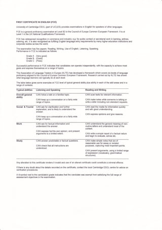 Cambridge ESOL | PDF