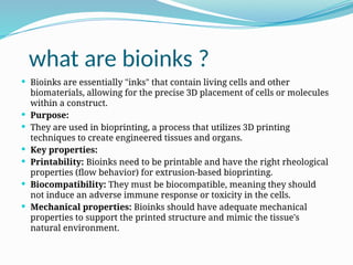3d bioprinting using tissue and organ .pptx