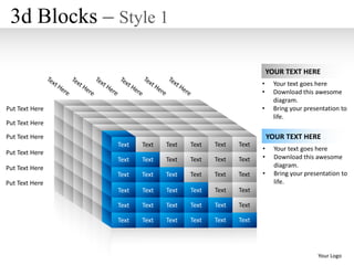 3d blocks style 1 powerpoint presentation templates | PPTX
