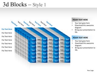 3d blocks style 1 powerpoint presentation templates | PPTX