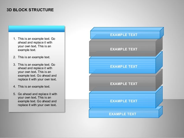 3D Blocks Organizational Charts