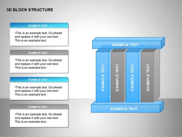 3D Blocks Organizational Charts