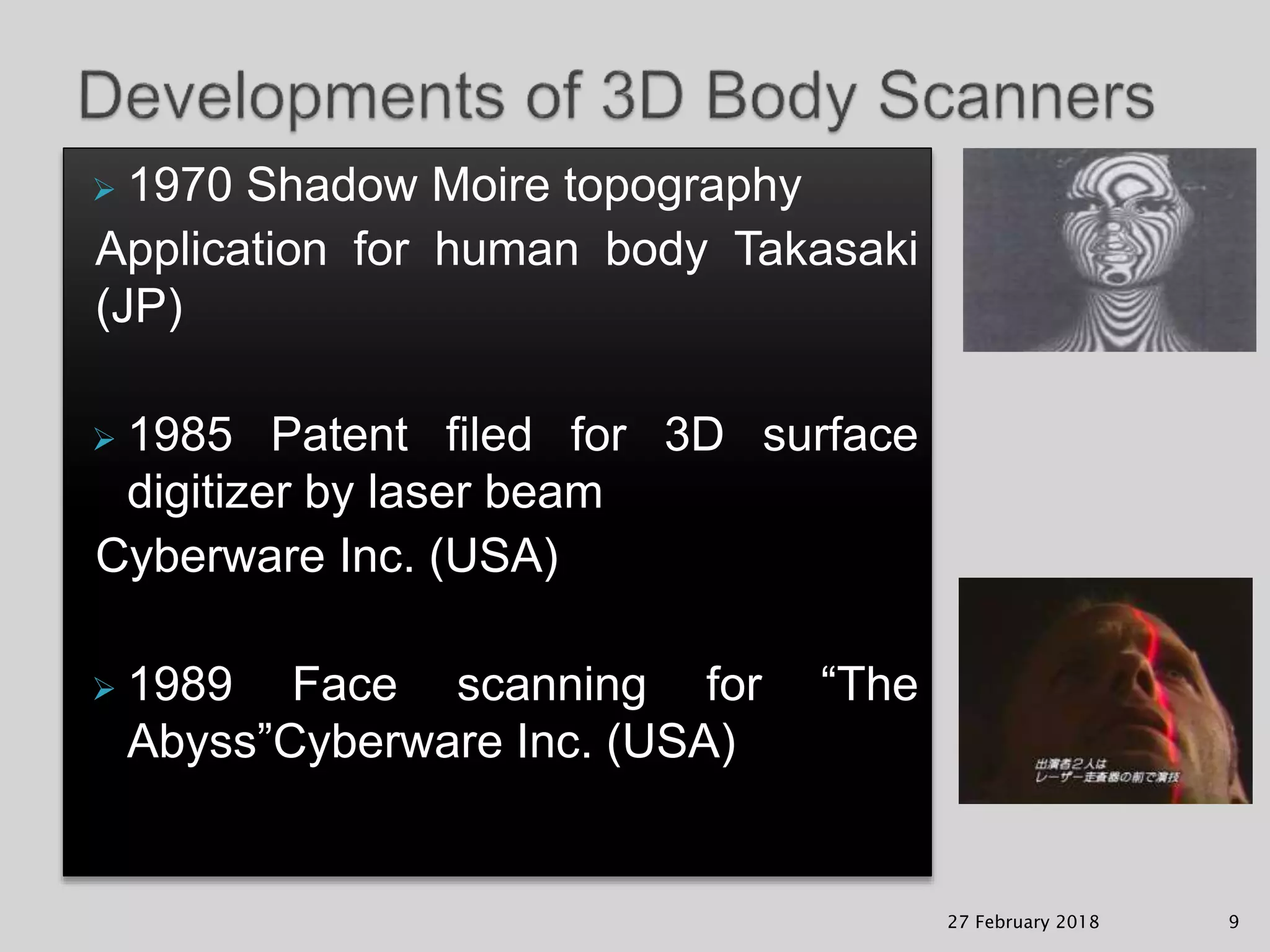 3 d body scanning | PPTX