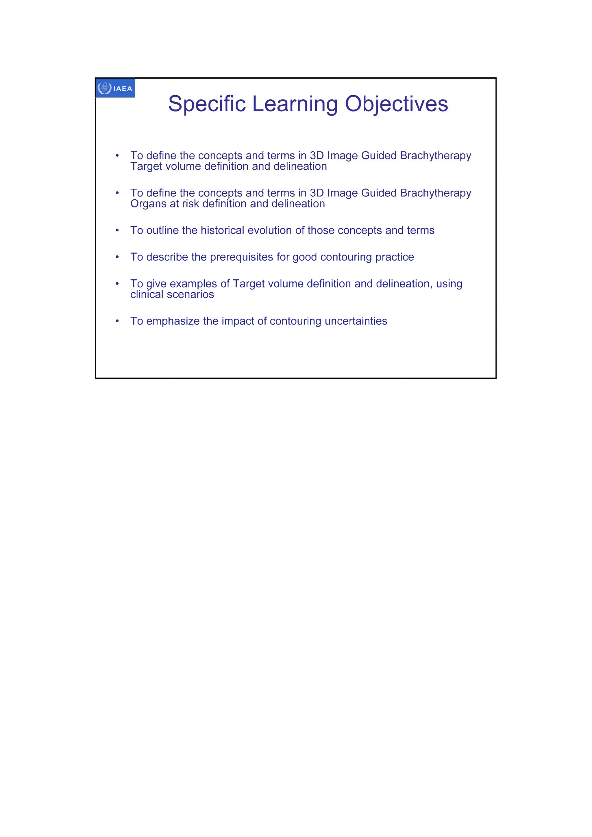 3D brachytherapy - definition and delineation of the target volumes ...