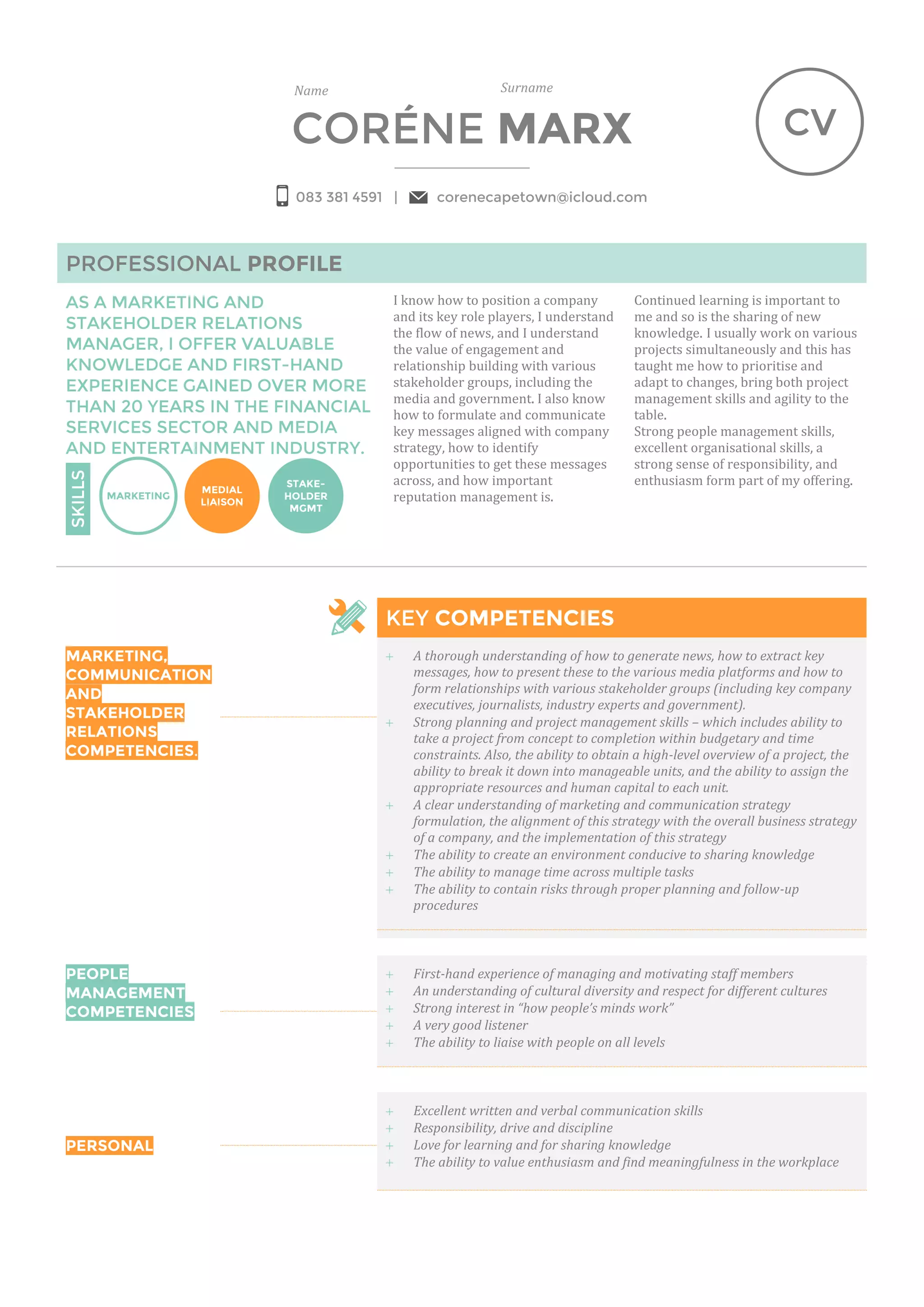CORÉNE MARX_CV_Layout_DRAFT_V1_FONTS | PDF