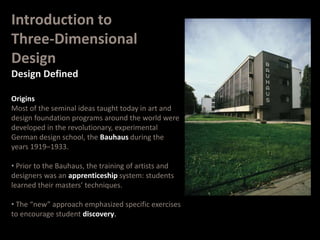 3 d chapter 1 design introduction | PPTX