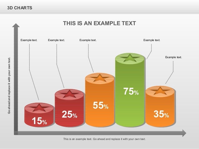 3D Charts for PowerPoint by PoweredTemplate.com