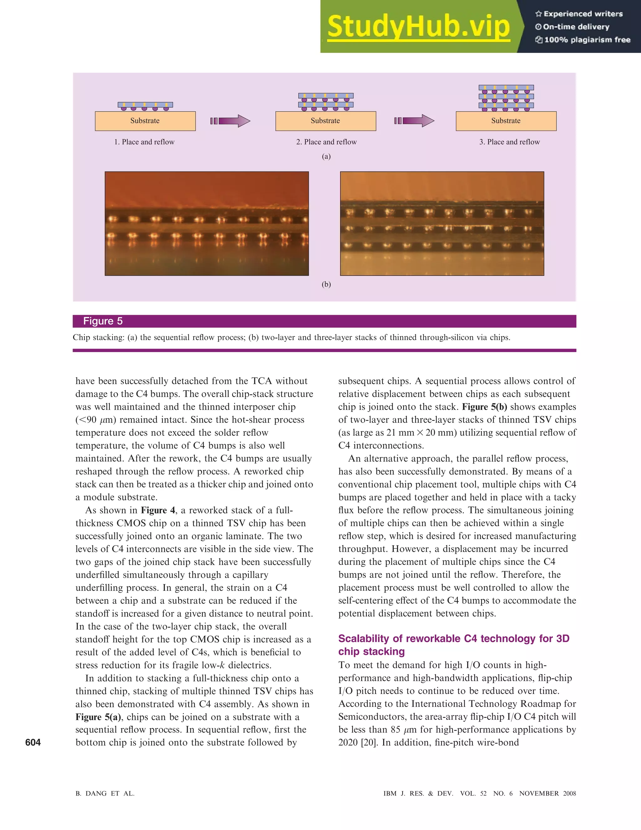 3D Chip Stacking With C4 Technology | PDF