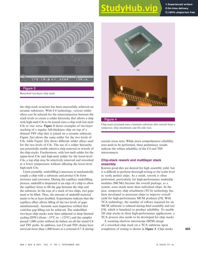 3D Chip Stacking With C4 Technology | PDF
