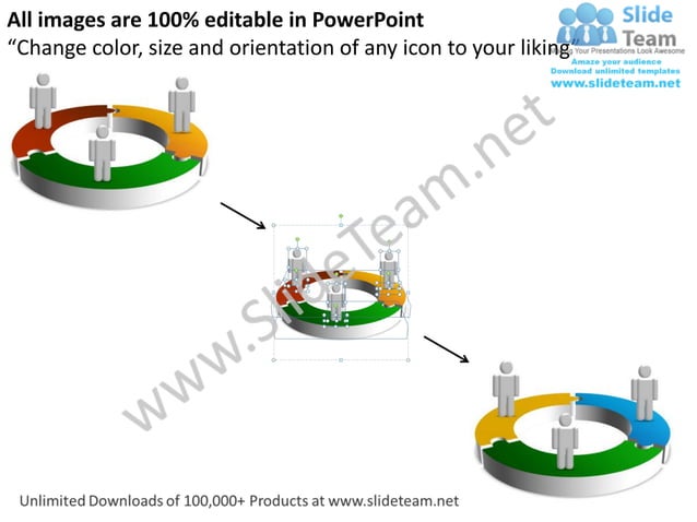 3d circular flow chart 3 stages powerpoint templates 0712 | PPT