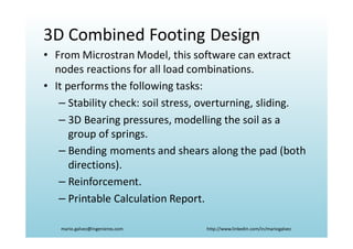 3D Combined Footing Design | PDF