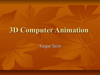 3 d computer animation | PPT