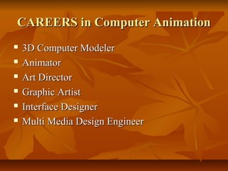 3 d computer animation | PPT