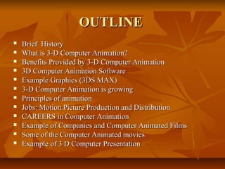 3 d computer animation | PPT
