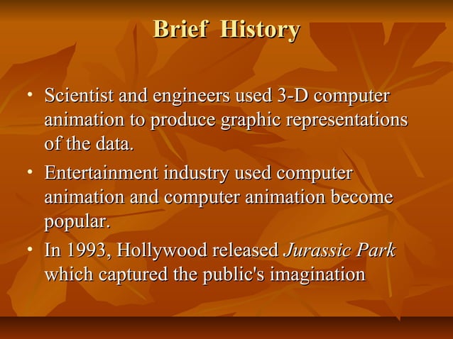 3 d computer animation | PPT