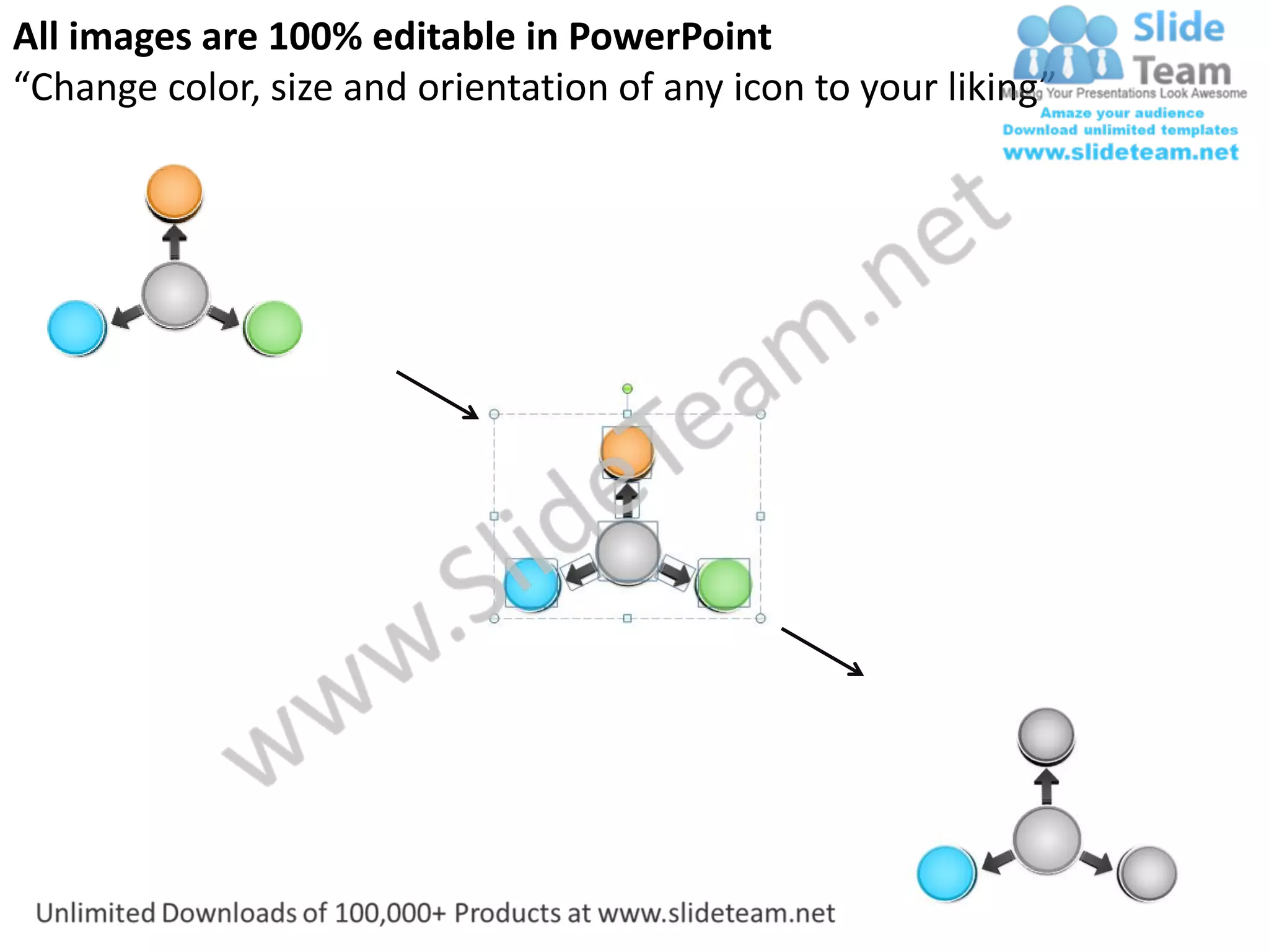 3d converging arrow flow chart concepts arrows process software power ...