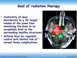 Implementing 3D conformal radiotherapy and IMRT Implementing 3D conformal radiotherapy and IMRT ...