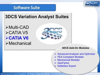 3DCS is Fully Integrated in CATIA V6 3DExperience Platform | PPTX