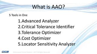 3DCS Advanced Tolerance Analysis - 5 Additional Analyzers and Optimizers | PPTX