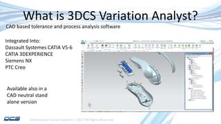 3DCS Dimensional Variation Analysis Integrated in Siemens NX CAD | PPT