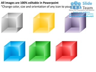 3d cubes 2x2x2 powerpoint presentation slides db ppt templates | PDF