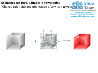 3d cubes 2x2x2 powerpoint presentation slides ppt templates | PDF