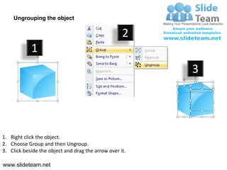 3d cubes building blocks stacked 3x3x3 powerpoint ppt slides. | PDF