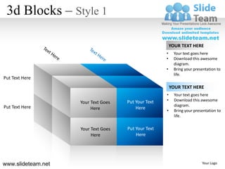 3d cubes building blocks stacked building blocks logical design 1 ...
