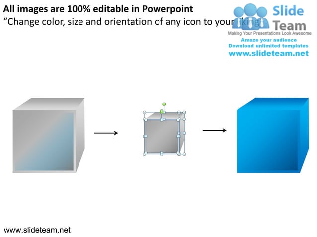 3d cubes building blocks stacked process style design 1 powerpoint ...